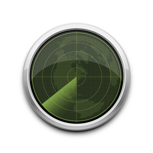Circular radar Royalty Free Vector Image - VectorStock