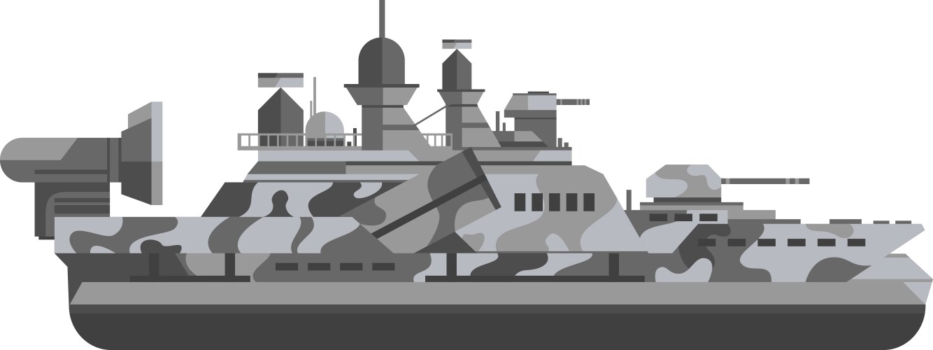 Naval ship Royalty Free Vector Image - VectorStock