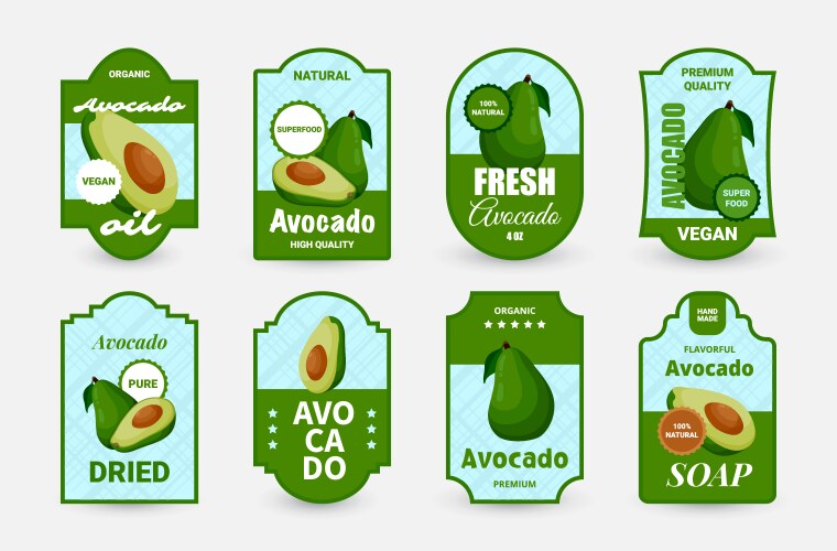 Green avocado icon isolated on white background Vector Image