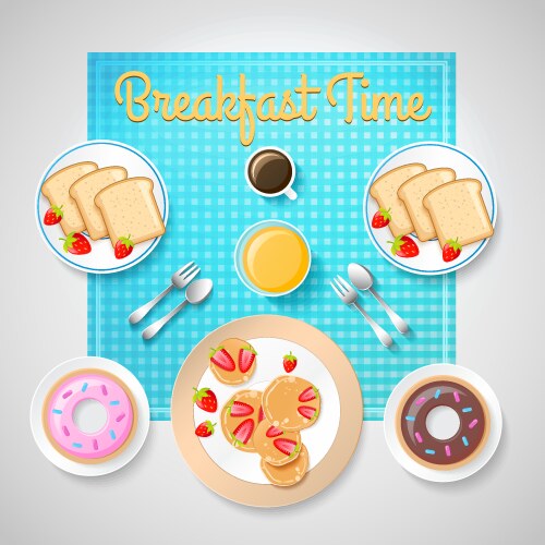 A boy breakfast time Royalty Free Vector Image