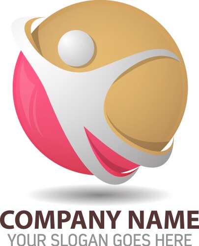 Human technology element logo icon Royalty Free Vector Image