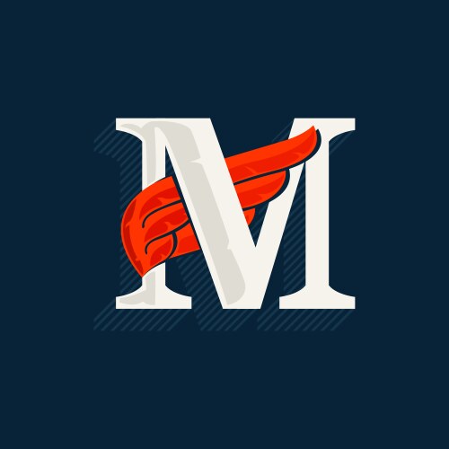 M Letter Wing Vector Images (over 670)