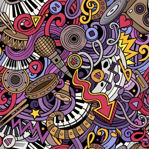 Music pattern Royalty Free Vector Image - VectorStock
