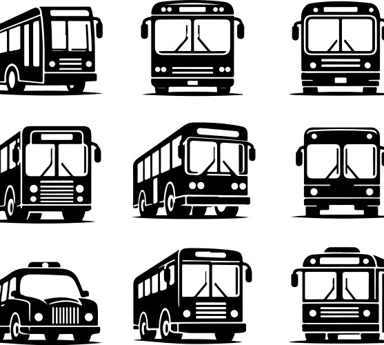 Bus Silhouette Vector Images (over 17,000)