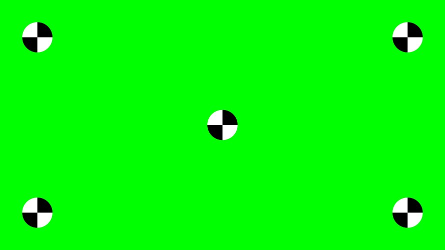 Green screen background with cross marks Vector Image