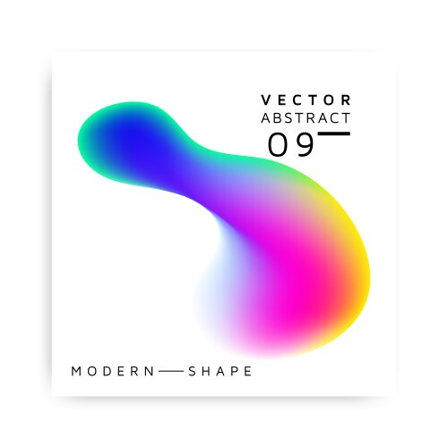 Colorful abstract modern shape Royalty Free Vector Image