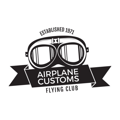 Set of drone flying club labels badges Royalty Free Vector