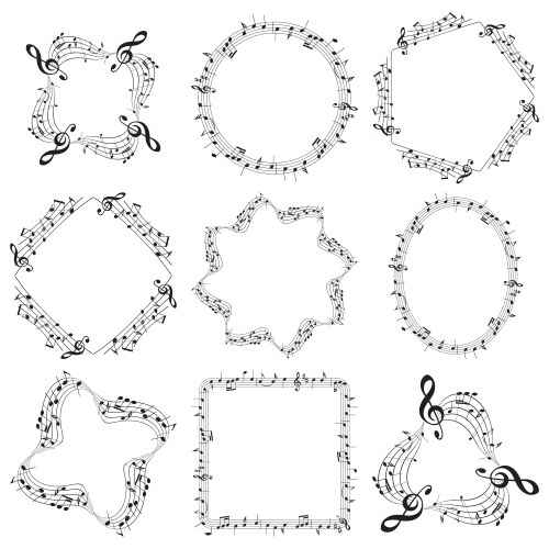 Music Notes Square Frame Vector Images (over 110)