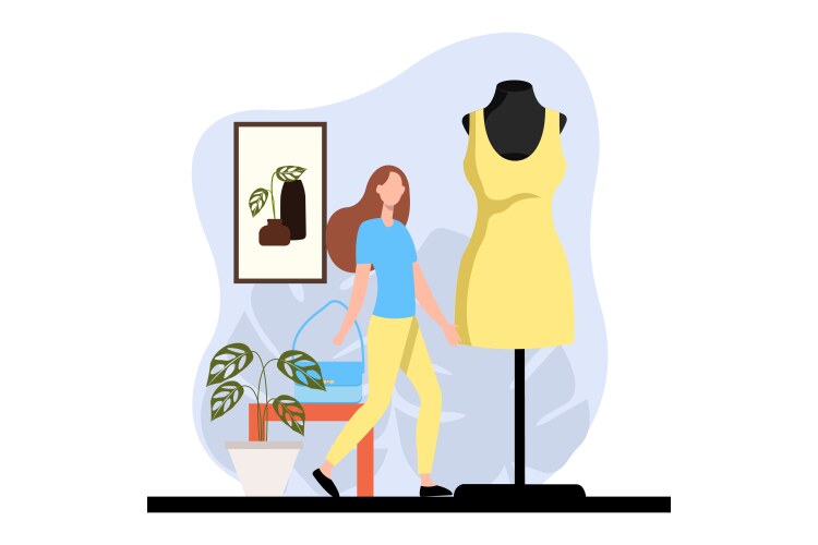 Fashion flat design Royalty Free Vector Image - VectorStock