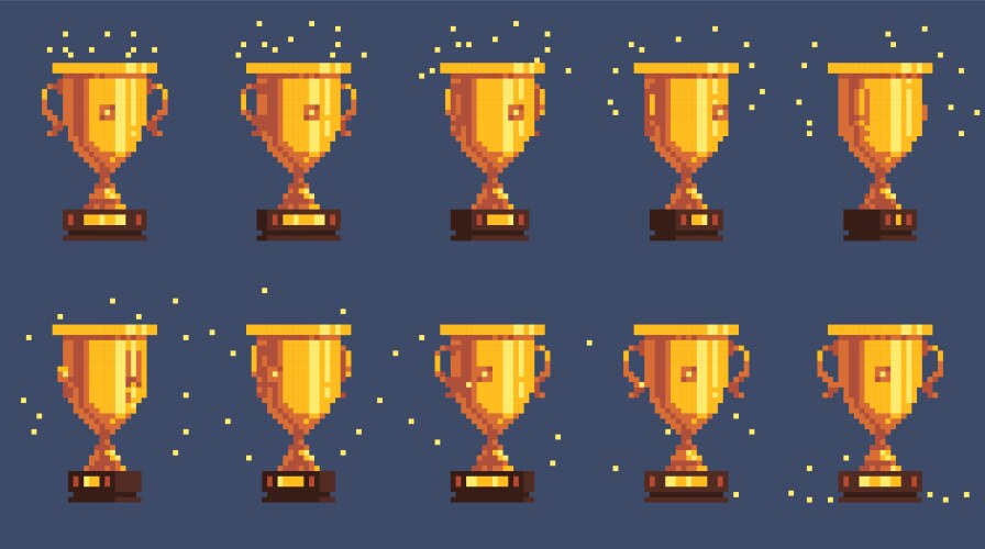 Game Animation Sprite Vector Images within Game Assets (over 530)