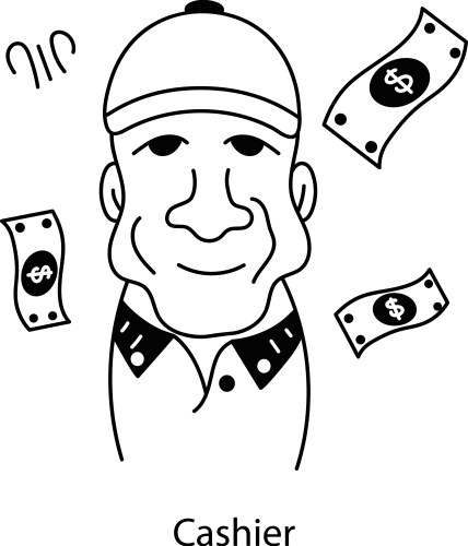 Cashier Drawing Vector Images (over 800)