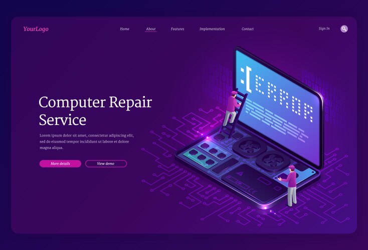 Electronics Repair Banner Vector Images (over 1,000)