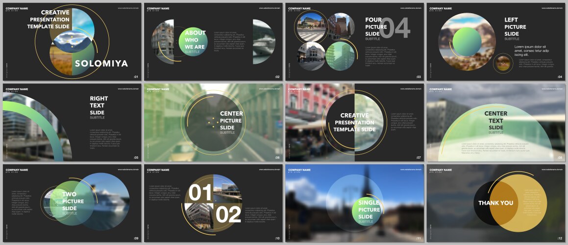 Minimal presentations design portfolio Royalty Free Vector