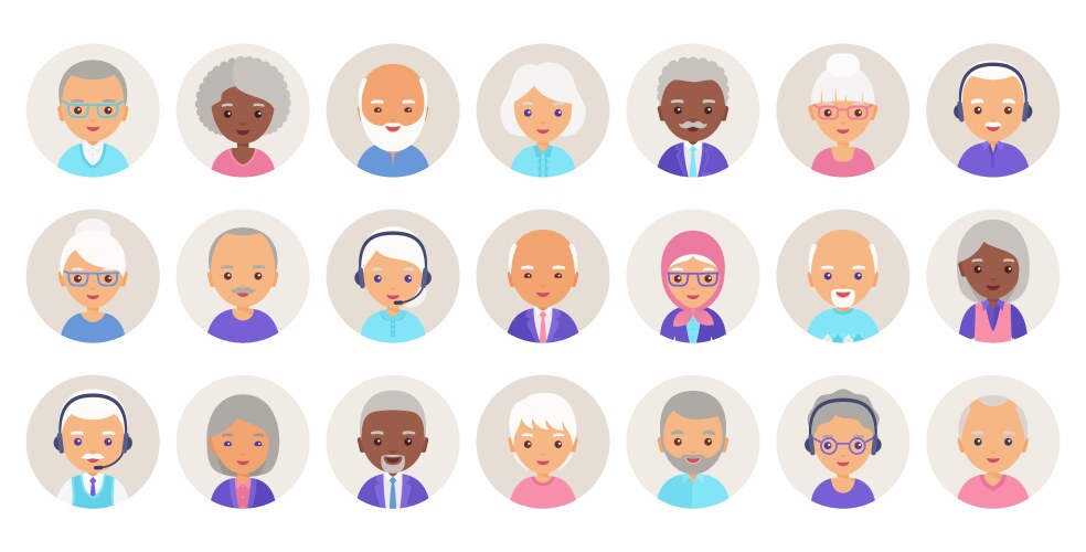 Grandma Avatar Vector Images (over 2,600)
