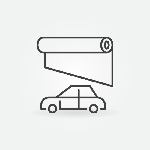 Car vinyl wrap vehicle concept colored icon Vector Image