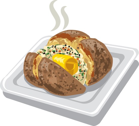 Fried potato pancakes Royalty Free Vector Image