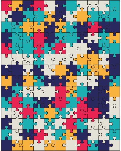 Bright jigsaw puzzle background Royalty Free Vector Image