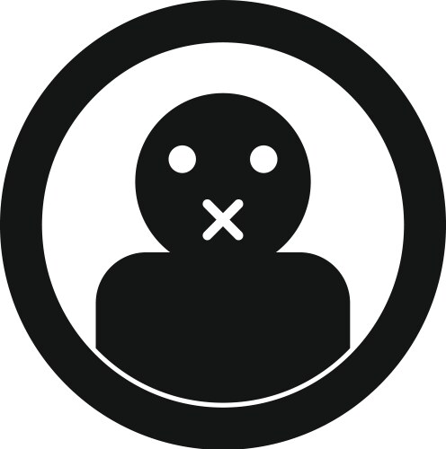 Keep silence symbol Vector Images & Graphics for Commercial Use ...