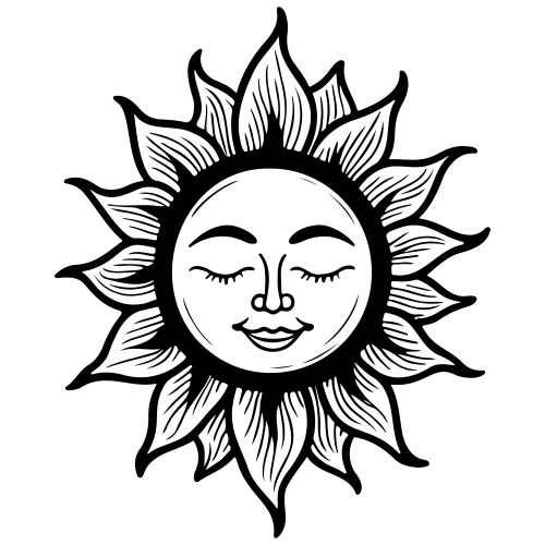 Sun Line Drawing Vector Images (over 25,000)