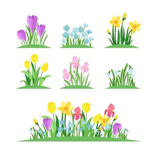 Spring Flower Cartoon Vector Images (over 100,000)
