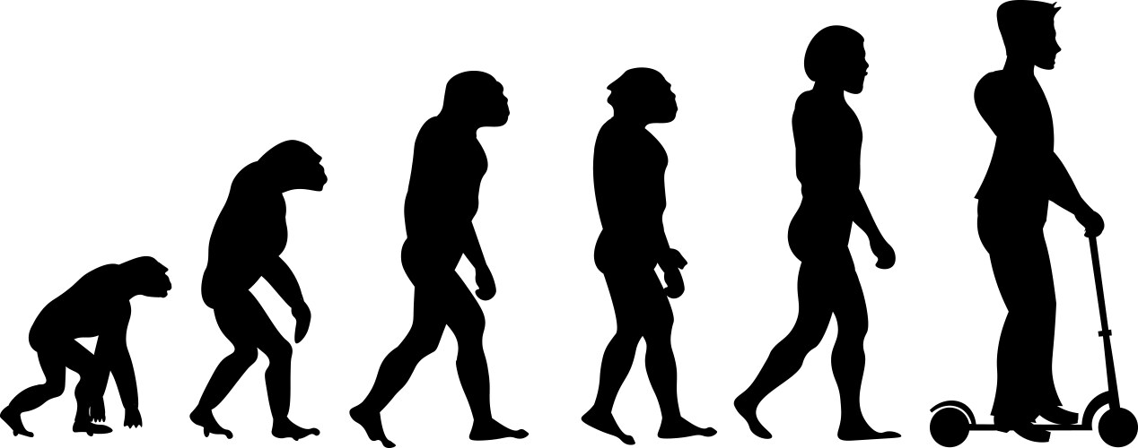 Man evolution Royalty Free Vector Image - VectorStock