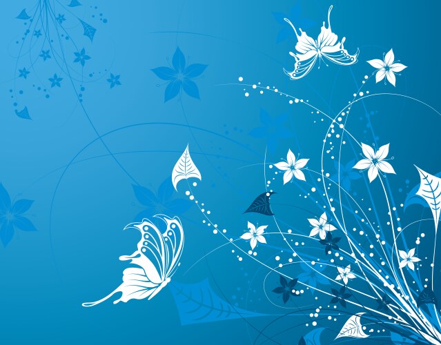 Background Flower Royalty Free Vector Image Vectorstock