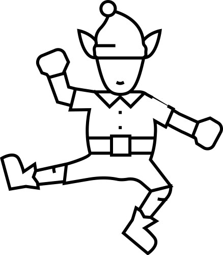 Christmas Elf Outline Vector Images (over 980)