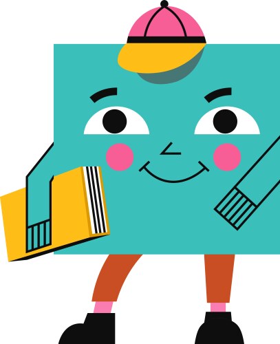 Character Cartoon Square Vector Images (over 38,000)