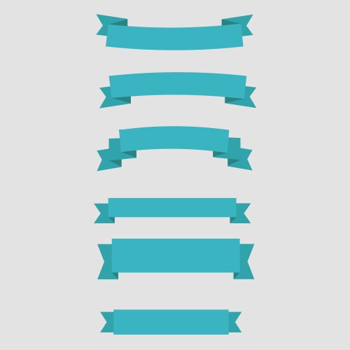 Colorful Ribbon Collection – Royalty-Free Vector | VectorStock