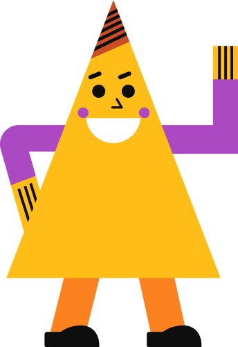 Triangle Character Cartoon Vector Images (over 4,700)