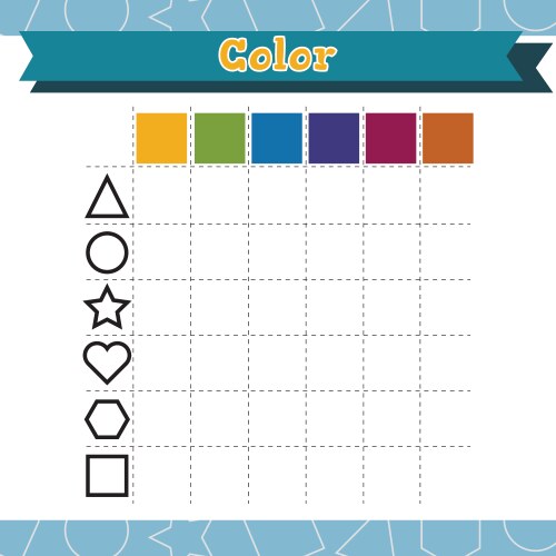 Simple geometric 2d shapes school geometry Vector Image