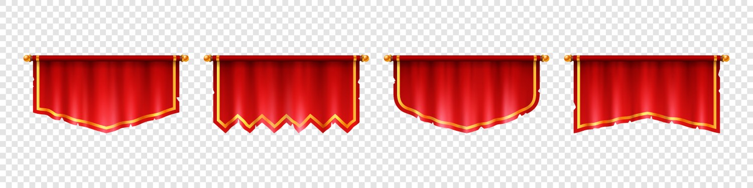 Medieval royal banner classical victorian flags Vector Image