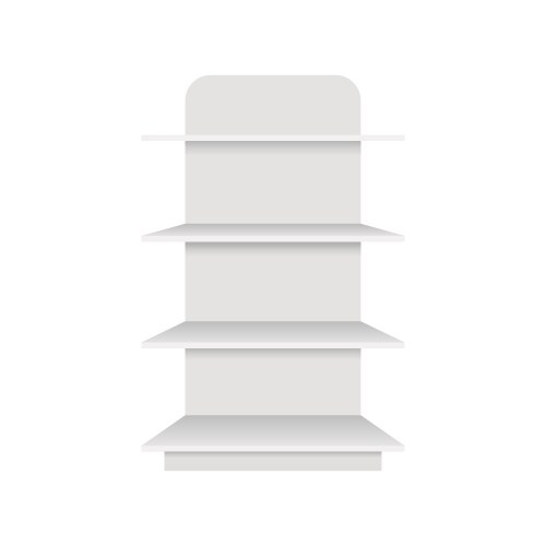 Pink shelf mockup empty shelves template Vector Image