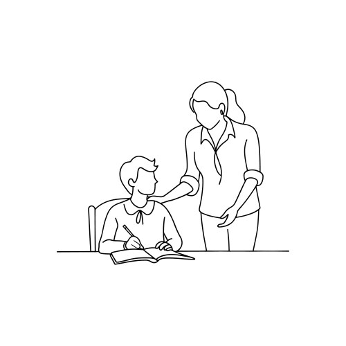 Teacher Outline Vector Images Over 20 000
