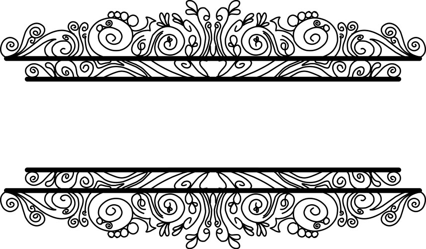 Vintage black frame design perfect for invitation Vector Image