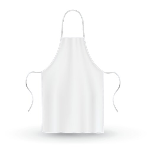 Kitchen protective apron pictogram isolated Vector Image