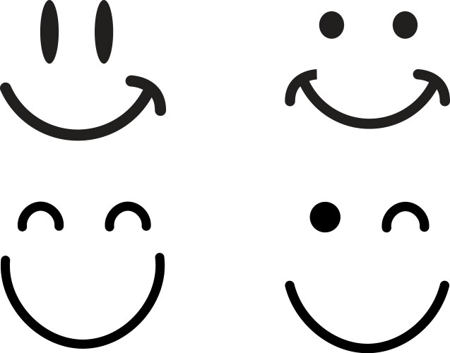 Smile emoji icon design template isolated Vector Image