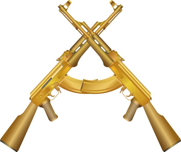 AK-47 Assault Rifle Royalty Free Vector Image - VectorStock