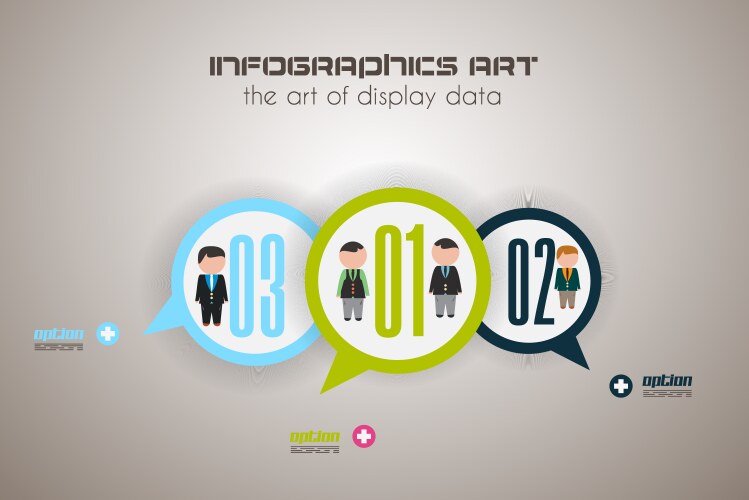 Flat ui design concepts for unique infographics Vector Image