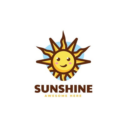 Sunshine creative symbol concept sunlight Vector Image