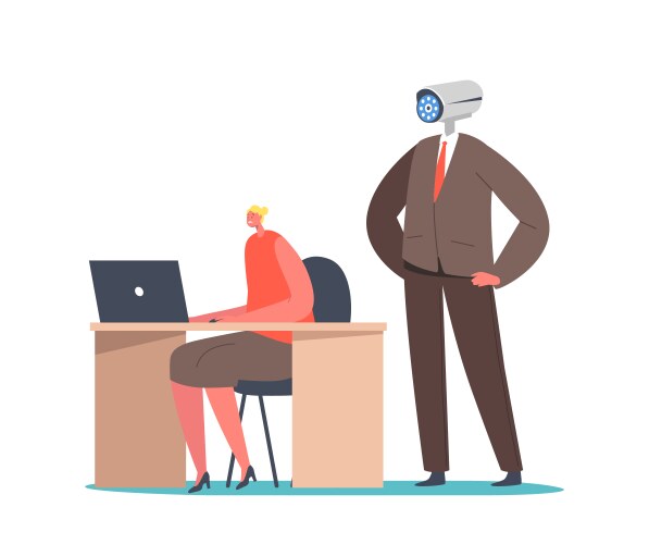 Man Behind Computer Cartoon Desk Vector Images (over 110)