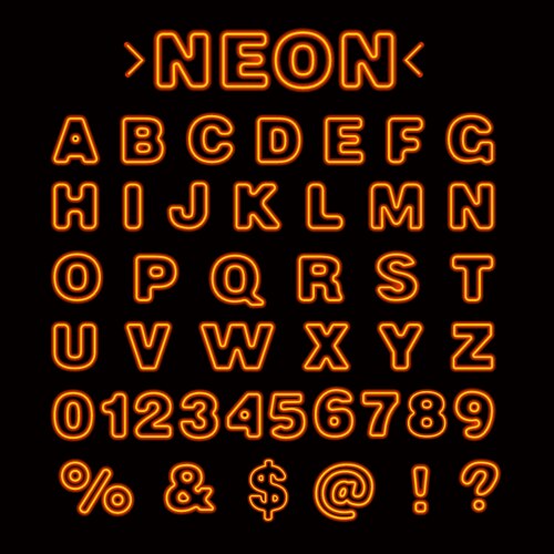 Collage alphabet letters made from Royalty Free Vector Image