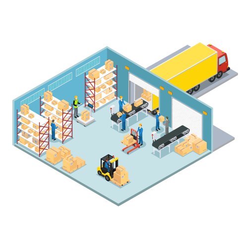 Distribution Warehouse Clipart