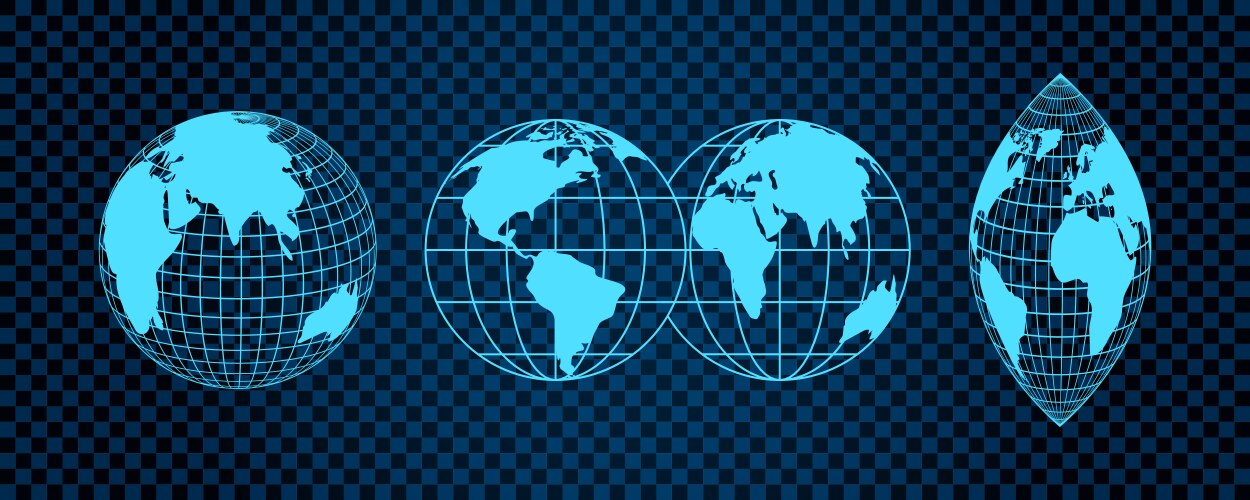 Abstract grid 2d spheres with y2k sticker Vector Image