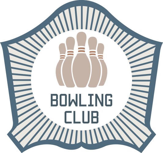 Bowling club logos and pictures Royalty Free Vector Image