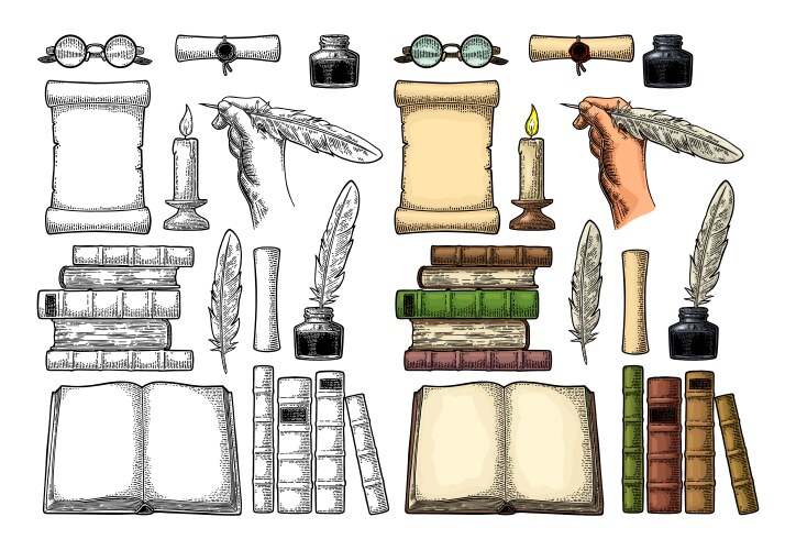 Burning Scroll Vector Images (over 1,100)