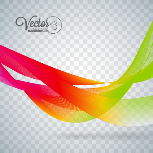 Colorful transparent flowing fluid shapes Vector Image