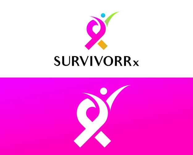 Fight cancer logo Royalty Free Vector Image - VectorStock