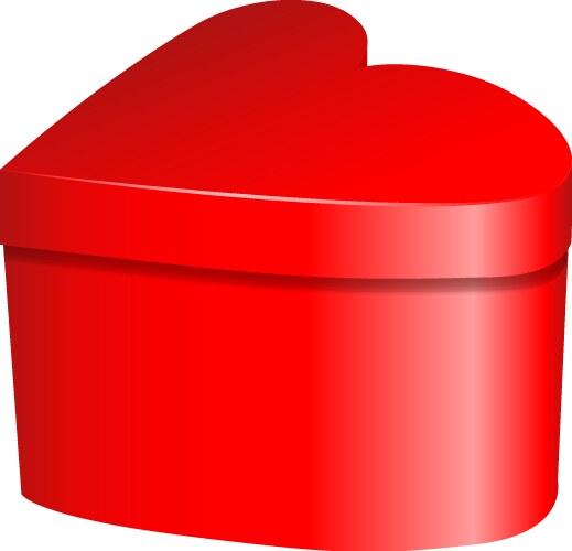 Heart shaped gift box picture Royalty Free Vector Image