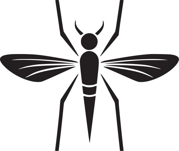 Cute mosquito cartoon Royalty Free Vector Image